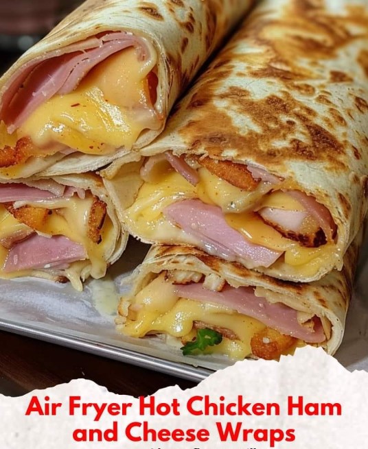 Air Fryer Hot Chicken Ham and Cheese Wraps – Cheap Simple Recipes