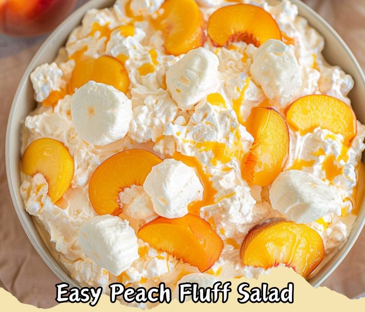 Easy Peach Fluff Salad – Cheap Simple Recipes