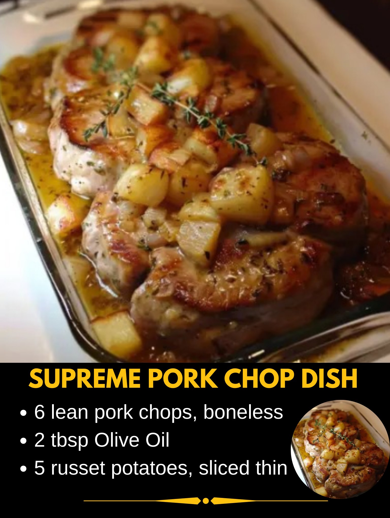 SUPREME PORK CHOP DISH – Cheap Simple Recipes