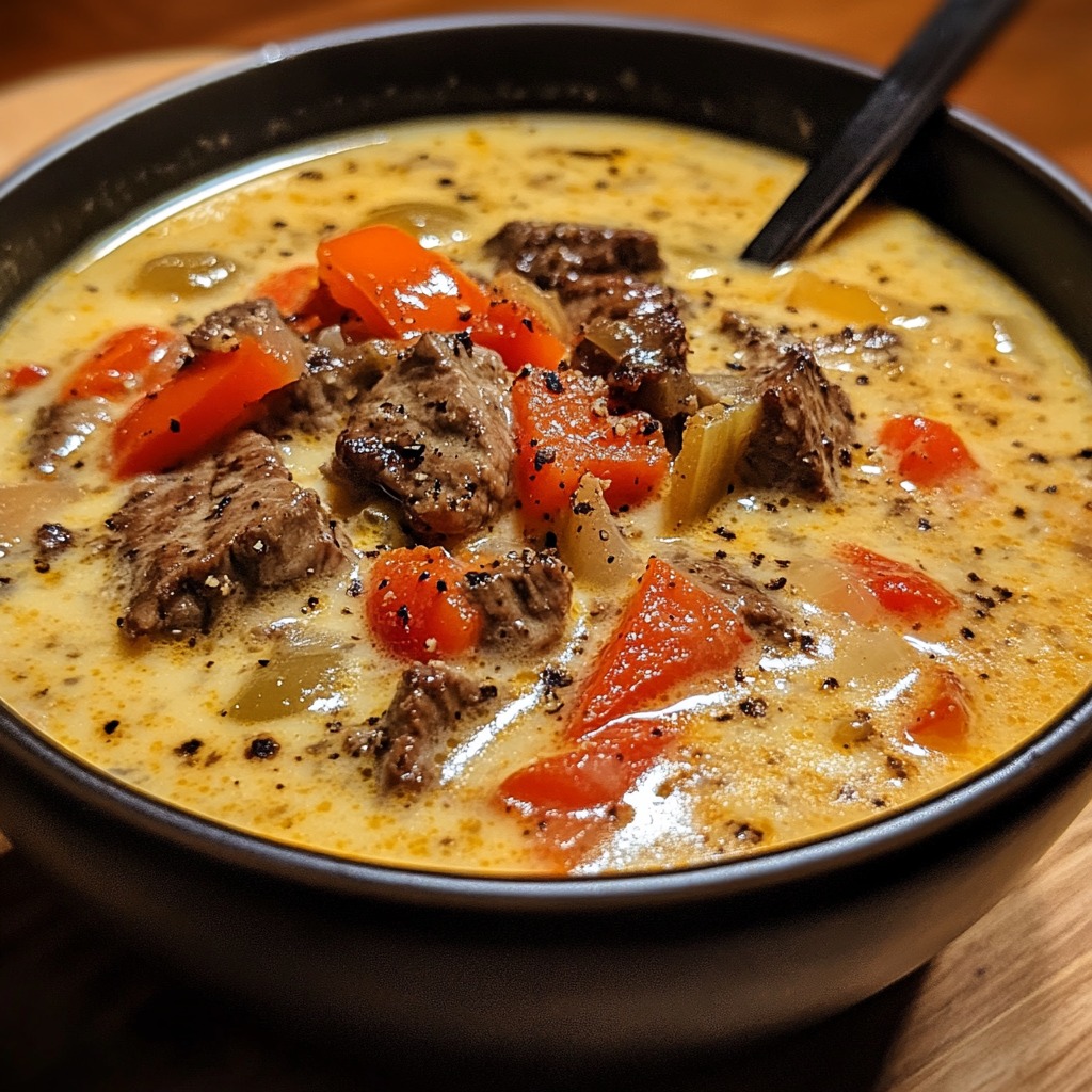 One-Pot Philly Cheesesteak Soup – Cheap Simple Recipes