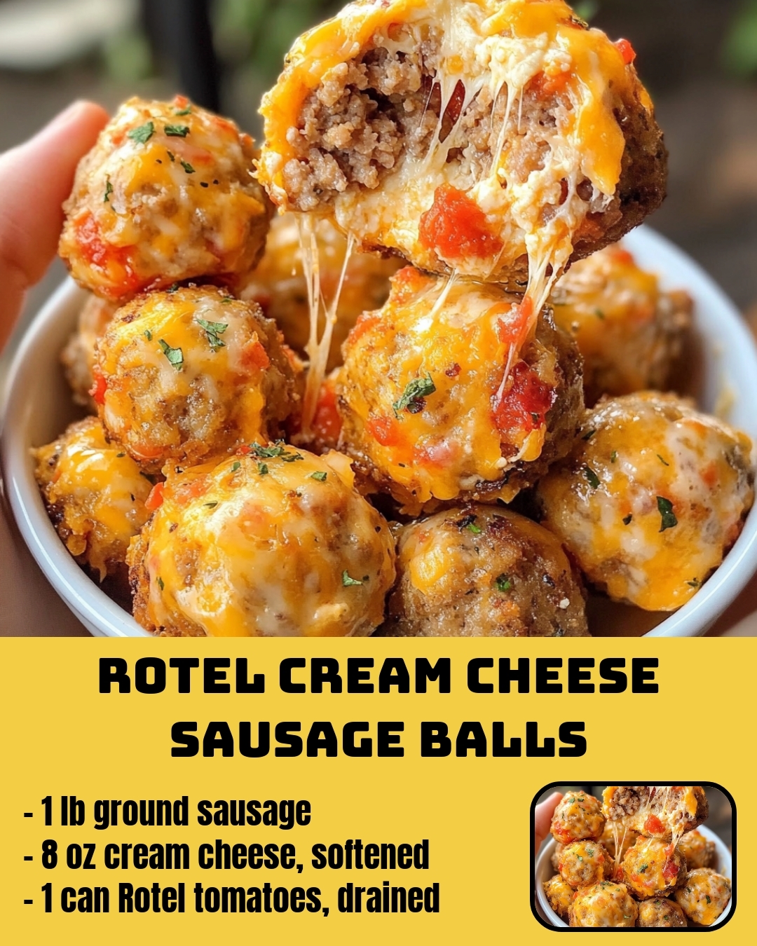 Rotel Cream Cheese Sausage Balls – Cheap Simple Recipes