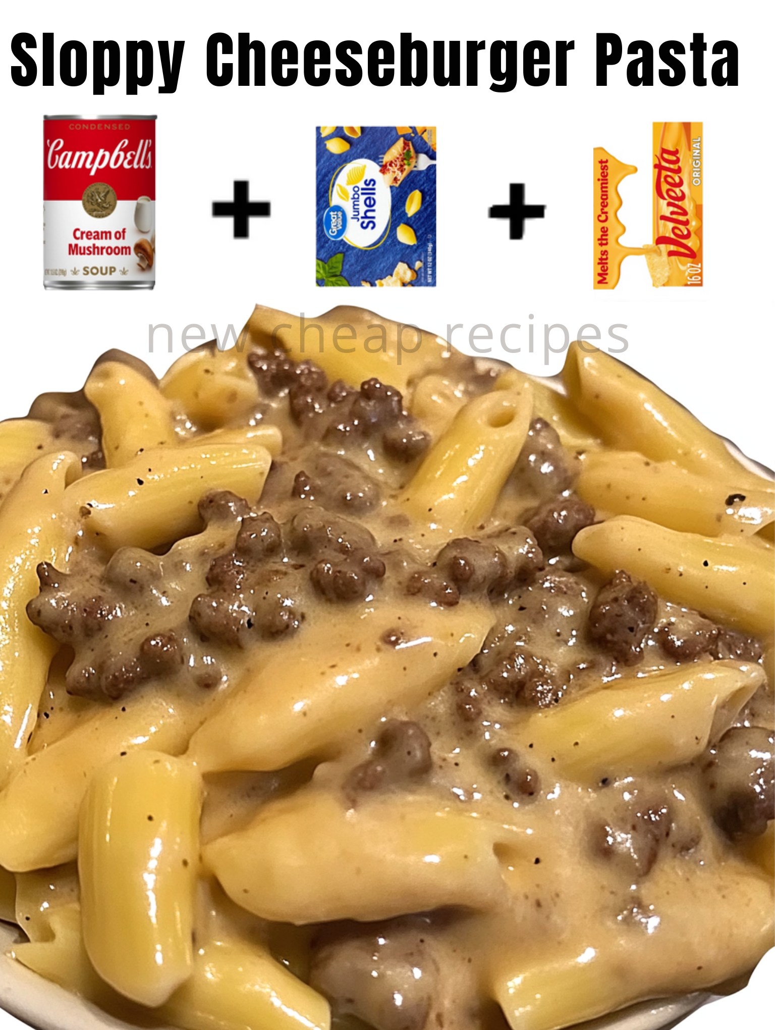 Creamy Cheeseburger Pasta – Cheap Simple Recipes