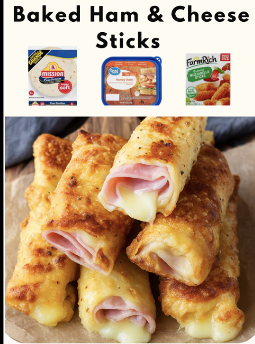 Baked Ham Cheese Sticks – Cheap Simple Recipes